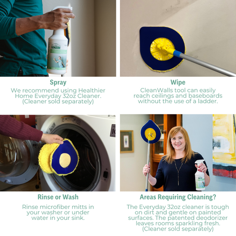 Wall Cleaner and Baseboard Cleaning Bundle | CleanWalls Bundle By ...